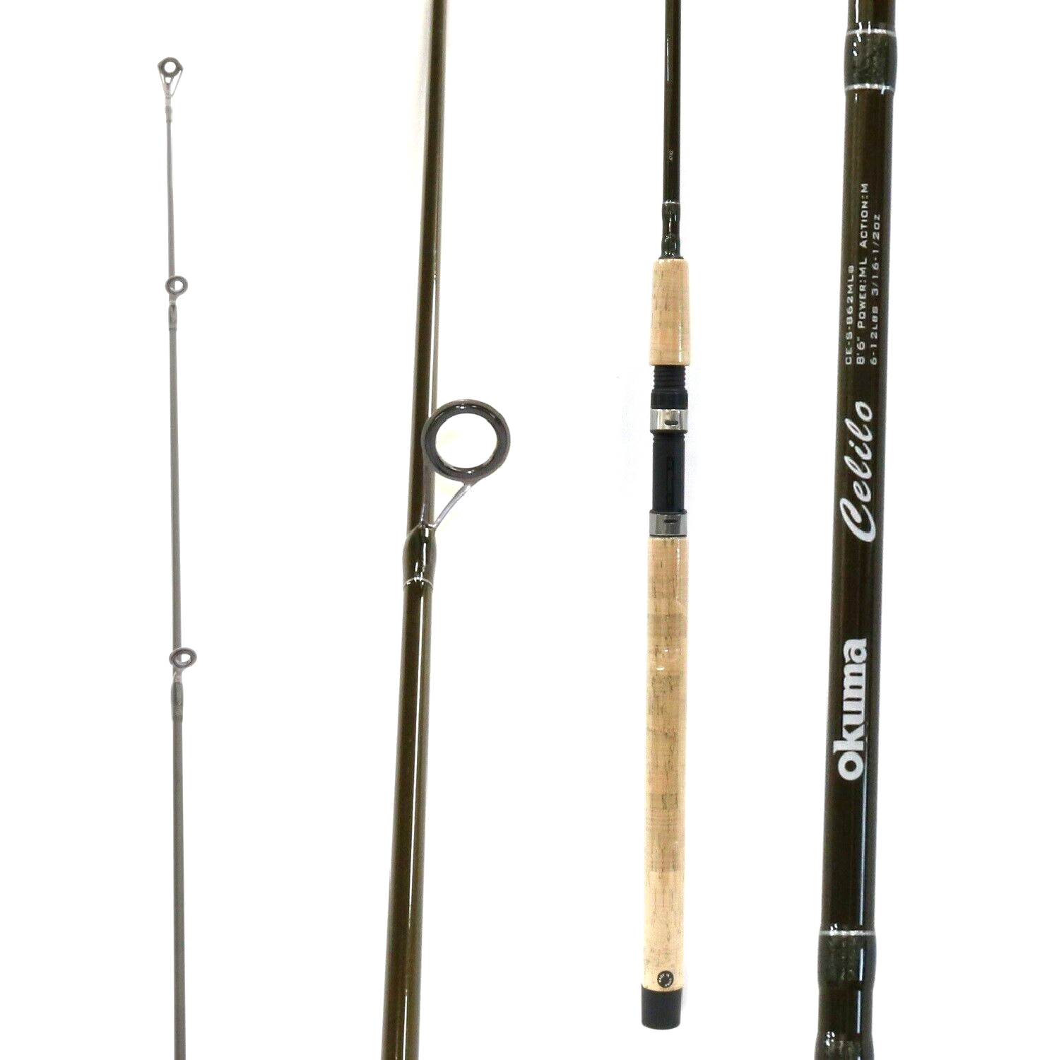Okuma Celilo Graphite Salmon Steelhead Spinning Rods CE S 862mla for ...