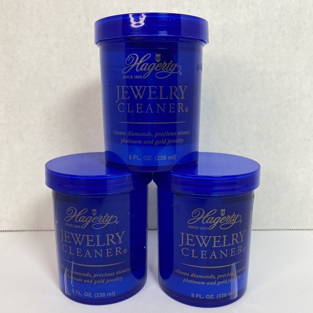 Hagerty Jewelry Cleaner 3 X 8 Oz. Made in The USA Diamonds Gold Silver ...