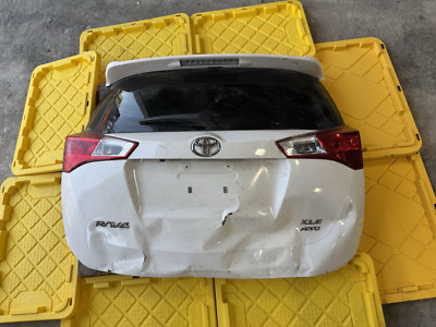 2016 TOYOTA RAV4 XLE TAILGATE TRUNK DECK LID HATCH COMPLETE WHITE | eBay