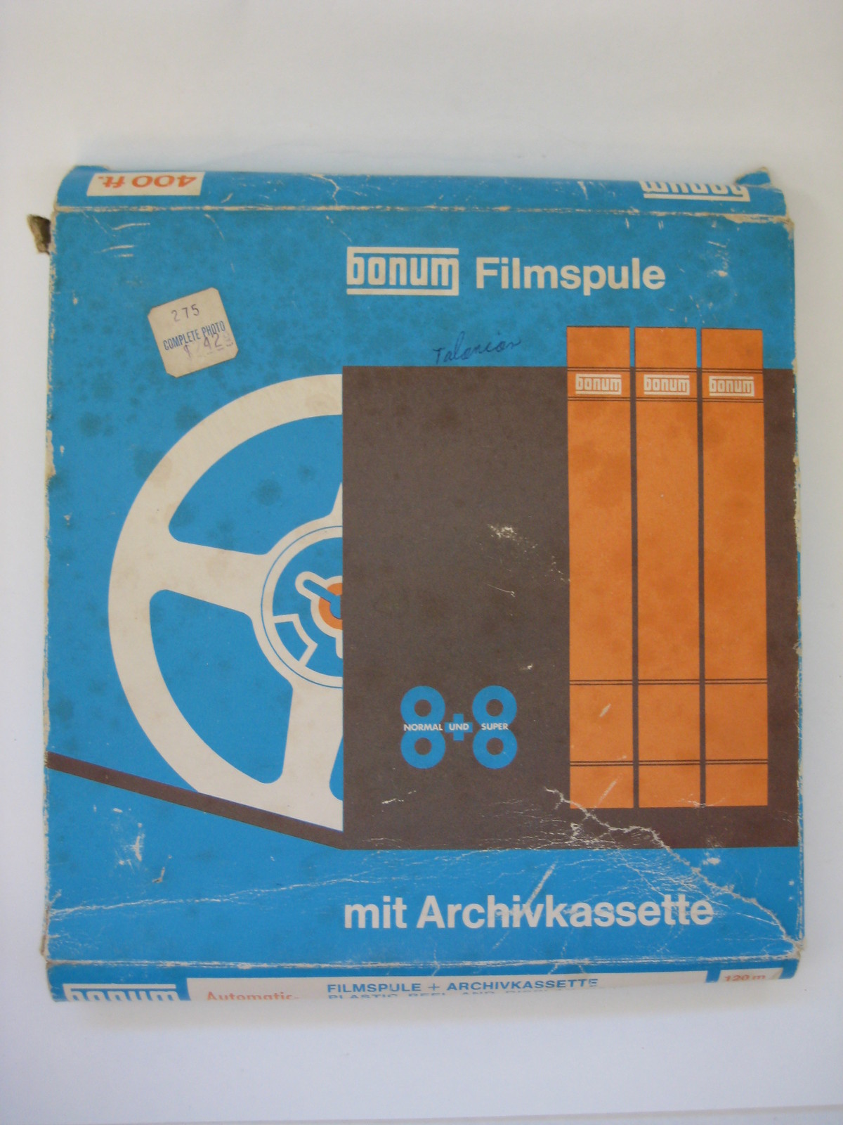 Vintage Bonum 8 mm old Home Movie FILM Long Reel 400 ft Case Super 8mm ...