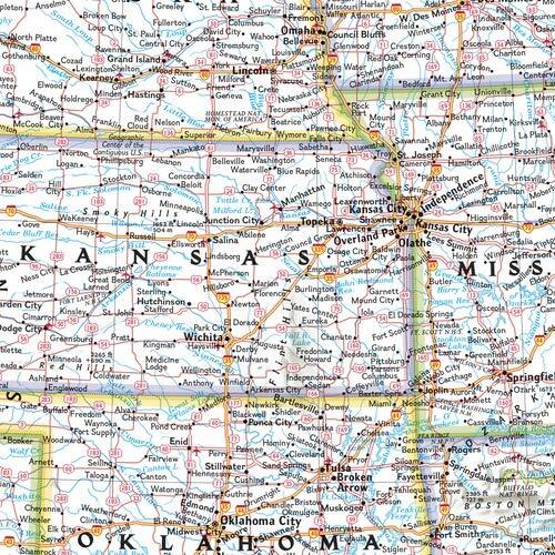 National Geographic: United States Classic Wall Map - Poster Size - 36 ...