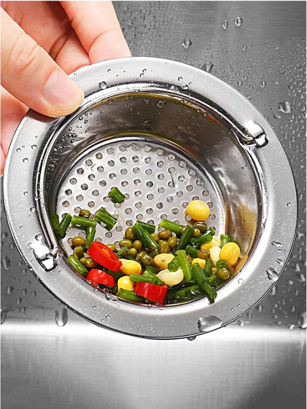 1pc Sink Filter Stainless Steel Sink Strainer Drain Hole Metal Mesh ...
