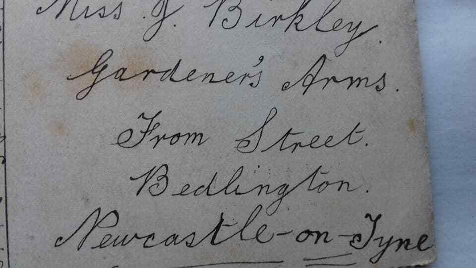 113 years old postcard,antique,Workington,Broxbourne,1904,Newcastle ...