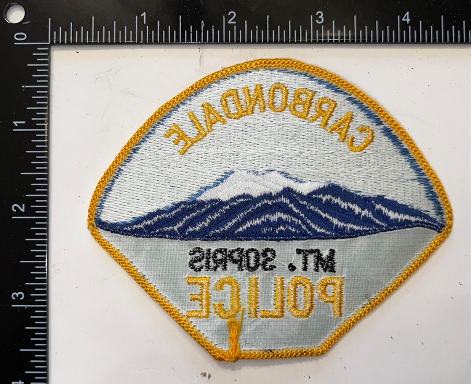 VINTAGE OBSOLETE Carbondale Mt Sopris Colorado CO Police Patch | eBay
