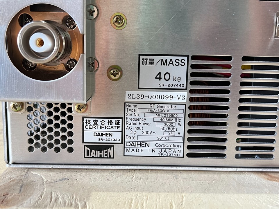 Daihen FGA-30G-V RF Generator 2L39-000099-V3 | eBay