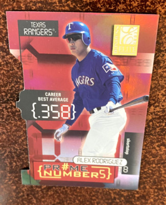 2001 Donruss Elite ALEX RODRIGUEZ PRIME NUMBERS Die-Cut #PN1C /350 Free ...