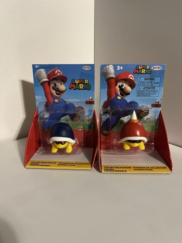 Super Mario Jakks World of Nintendo Buzzy Beetle & Spiny Top Figures ...