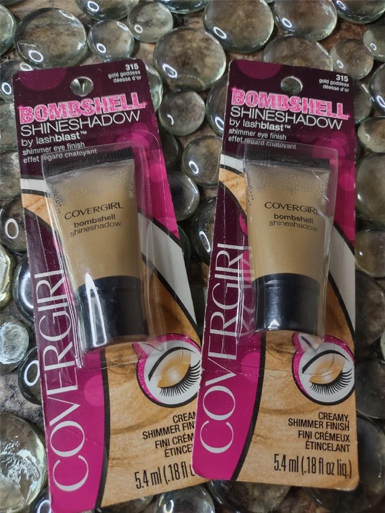 Lot Of 2 CoverGirl BOMBSHELL Shine Eye Shadow Lash Blast # 315 GOLD ...