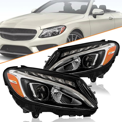 For 2015-2018 Mercedes Benz C-Class C300 W205 LED Headlights Left ...