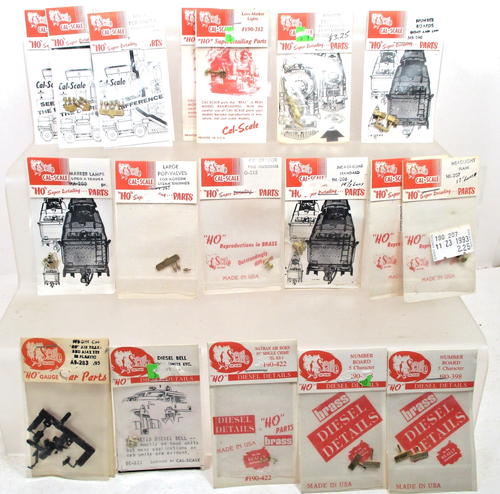SMALL LOT OF CAL-SCALE BRASS DETAIL PARTS - HO SCALE | eBay