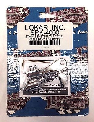 LOKAR TC-1000HT & SRK-4000 CARB THROTTLE CABLE, BRACKET WITH RETURN ...