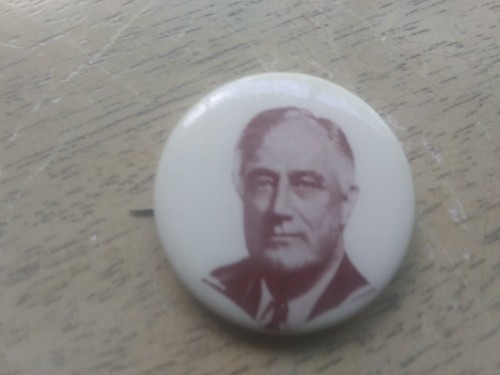 Franklin Roosevelt Photo Pin Back Campaign Presidential President ...