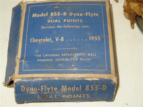 1955 Chevy V8 NOS Dyna - Flite Dual Points Distributor Plate 855-D | eBay