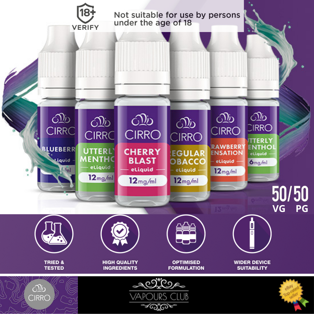 Cirro E-Liquid 10ml Refills | Multi Buy Savings | Premium Vape Eliquids ...