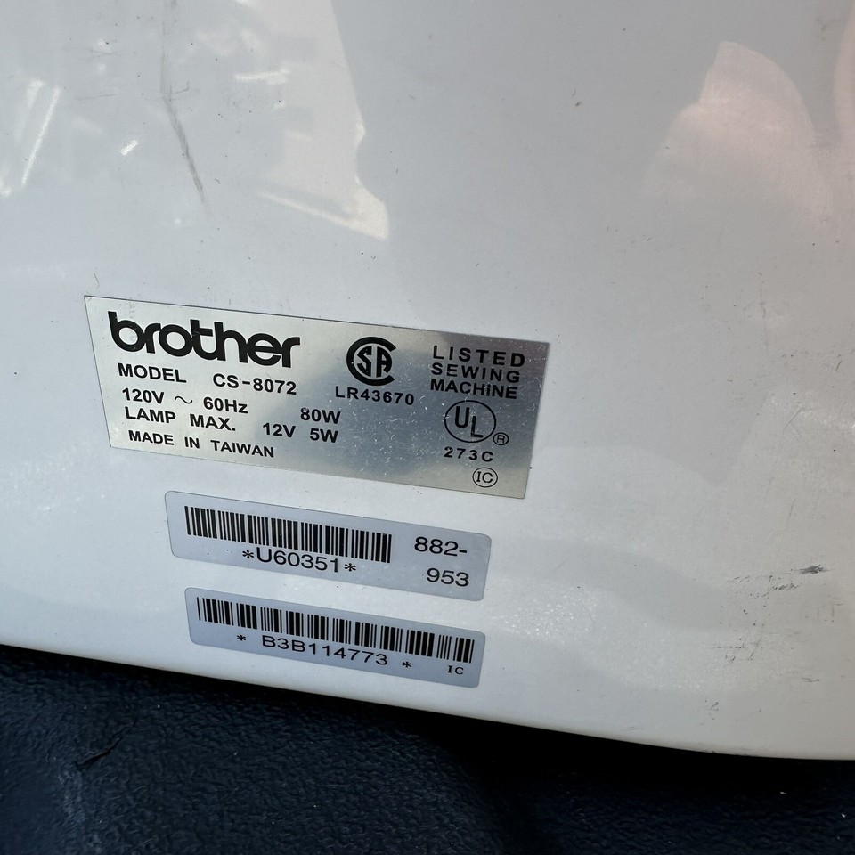Brother CS-8072 Computerized Sewing Machine For Parts Or Repair | eBay