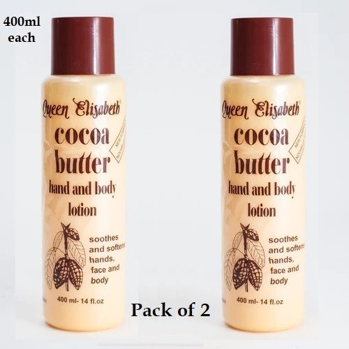 Queen Elisabeth Cocoa Butter Hand & Body Lotion 14 oz / 400ml (pack of ...
