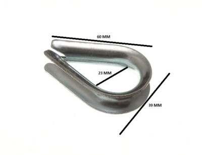 Wire Rope Thimble 10mm 7/16 BZP ZP Pack Size 40 | eBay