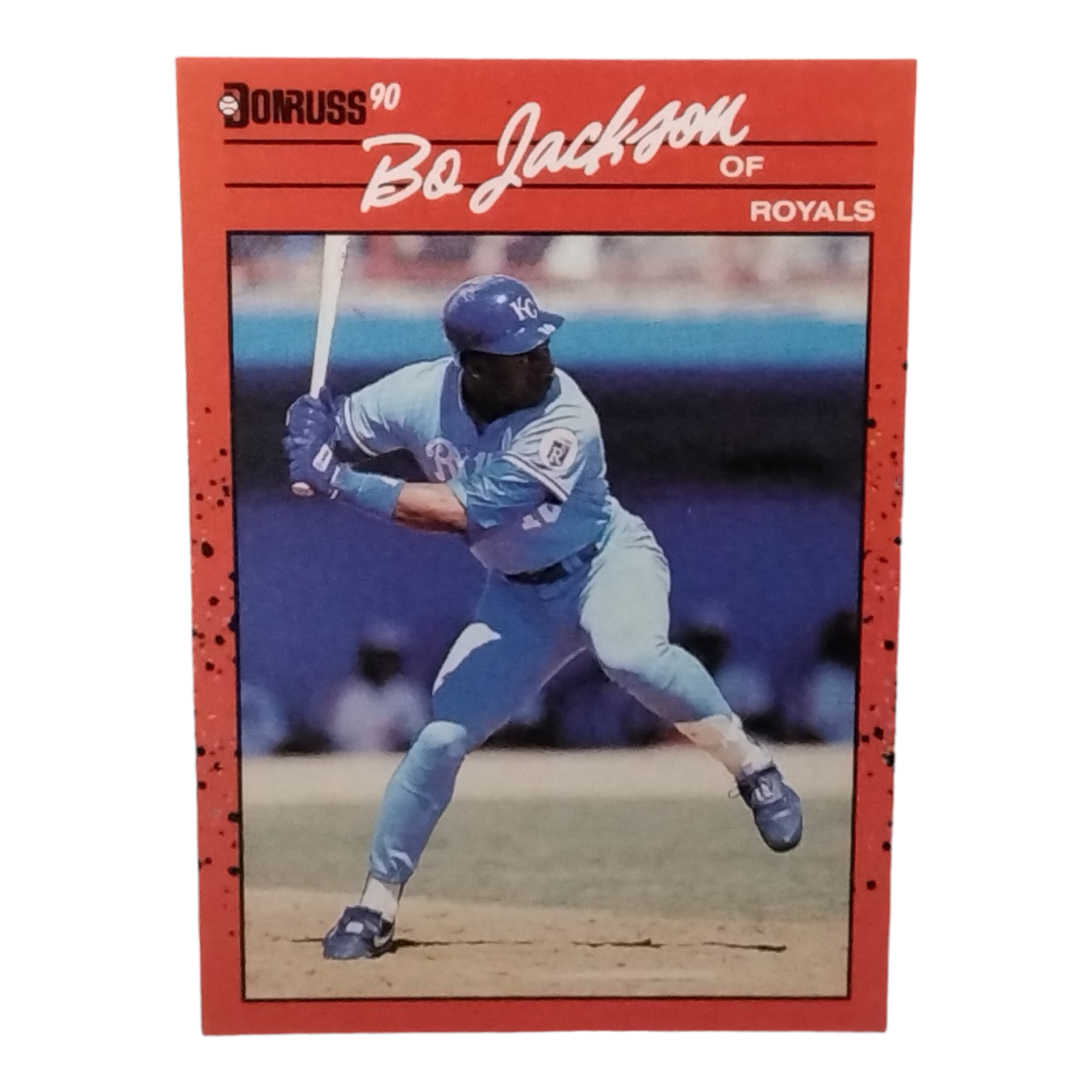 Bo Jackson 1990 Donruss ERROR CARD- No . After Inc in the Copyright on ...