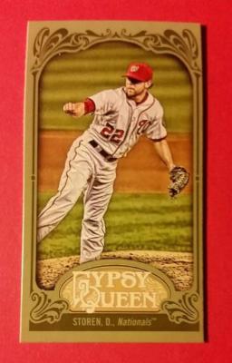 DREW STOREN (SP) GREEN MINI CARD VARIATION #37 NATIONALS 2012 TOPPS ...