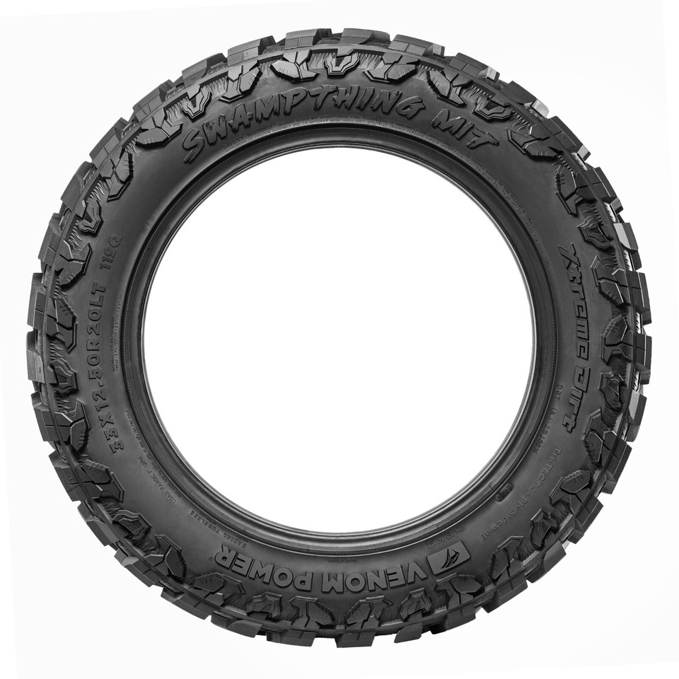4 NEW 35X12.50R20 Venom Swamp Thing X-MT Mud Tires 35 12.50 20 LRE 10 ...