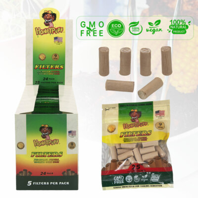HONEYPUFF Rolling Tips Natural Pre Rolled Corn Husk Filter Mouthpiece ...