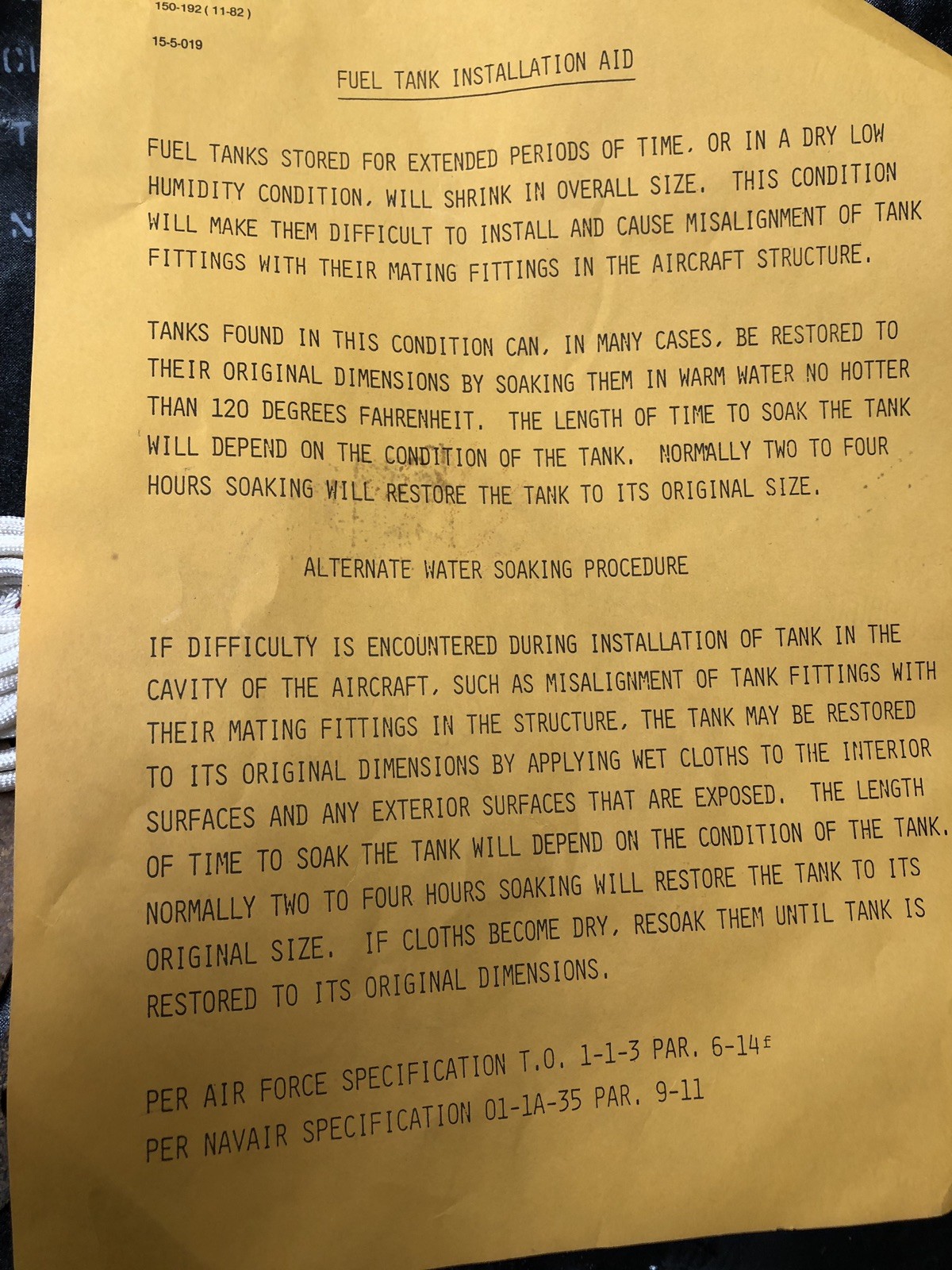 Piper Fuel Cell Assembly PN: 82127-003 Or 320-4-44970-102 | eBay