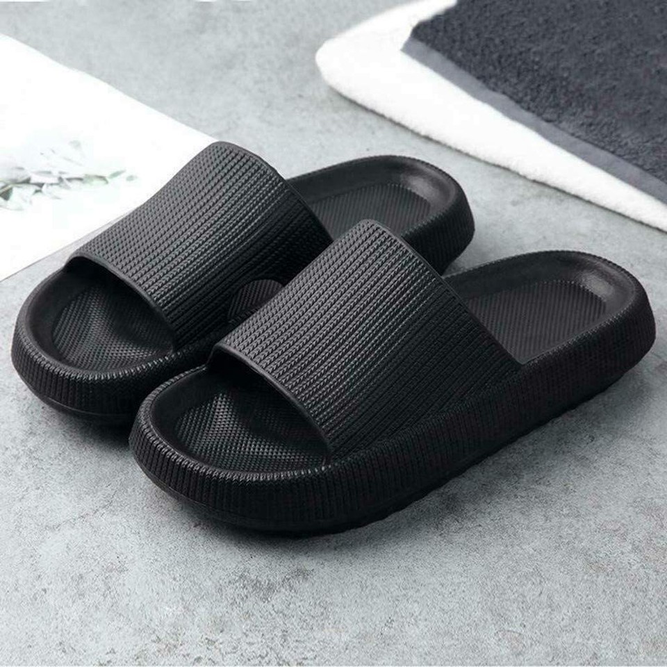 ON SALE!! Anti-Slip Cozy Pillow Slides Sandals Slippers Height Boosting ...