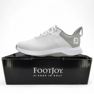 FJ FootJoy ProLite Golf Shoes 56924 Mens 9.5W Wide White Gray Sneaker ...