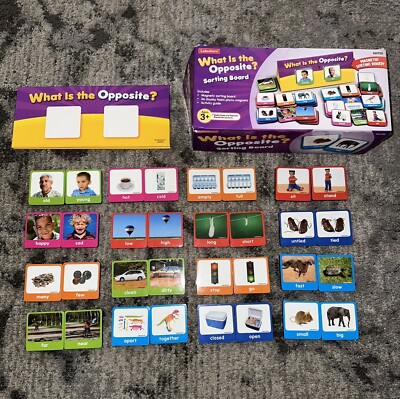 lakeshore learning what Is The Opposite Magnetic Board 32 Magnets | eBay