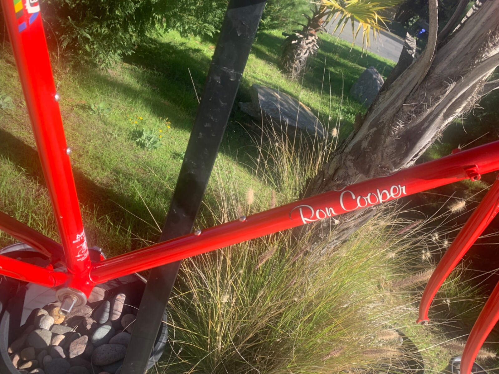 RON COOPER Hand Built Frame Set 1970's RED 55 x 55cm w/ Campagnolo HS ...