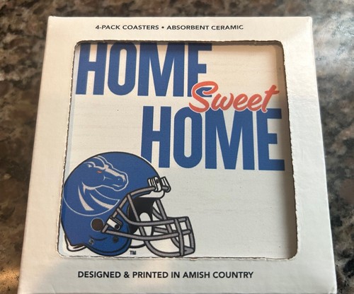 Boise State University Broncos 4 pc Ceramic Absorbent Coaster Set | eBay