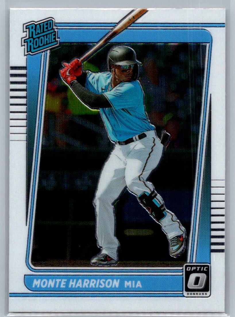 2021 Donruss Optic Rated Rookie RC #99 Monte Harrison Miami Marlins | eBay