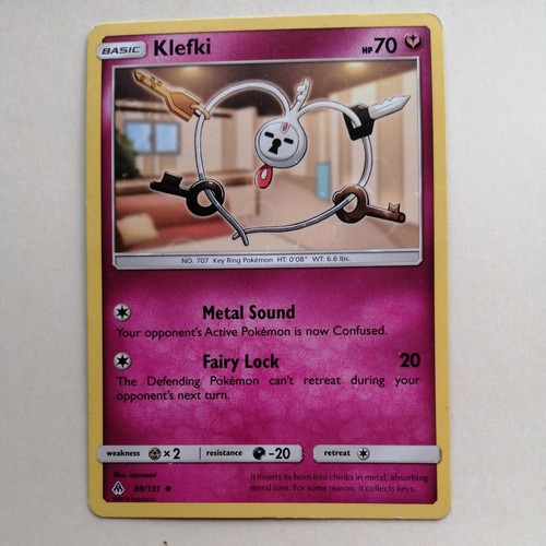 Klefki 89/131 Sun & Moon Forbidden Light Regular Pokémon Card TCG | eBay UK