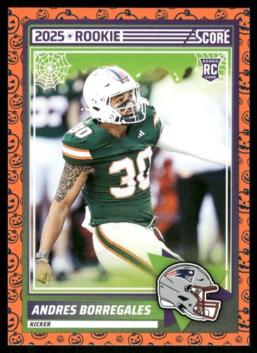 Andres Borregales 2025 Score-A-Treat New England Patriots #76 NM | eBay