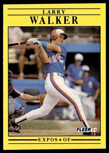1991 Fleer Larry Walker Montreal Expos #250 | eBay