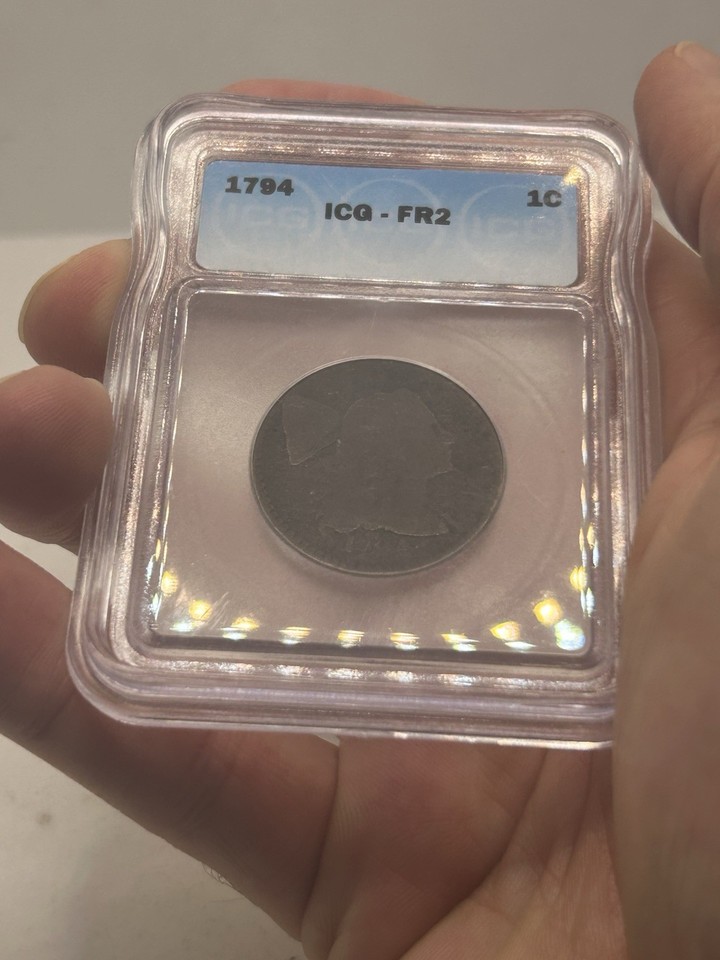 1794 Liberty Cap Copper Large Cent 1C ICG FA FR FAIR 02! Rare Type** | eBay