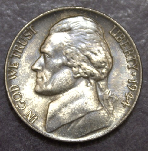 1944 P Jefferson Nickel Choice BU Toned 35% Silver Lot 48 | eBay