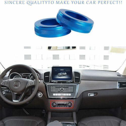 For Benz GLE GLS 2016-2019 Blue Alloy Center Console AC Switch Control ...