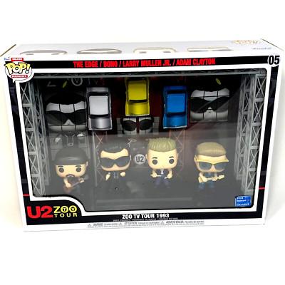 Funko Pop Moment U2 Zoo TV Tour 1993 BONO EDGE LARRY MULLE WALMART ...