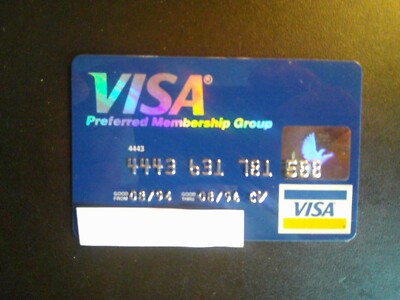 VINTAGE *BANK ONE VISA* RARE, EXPIRED CREDIT CARD. EXPIRED 8/96 | eBay