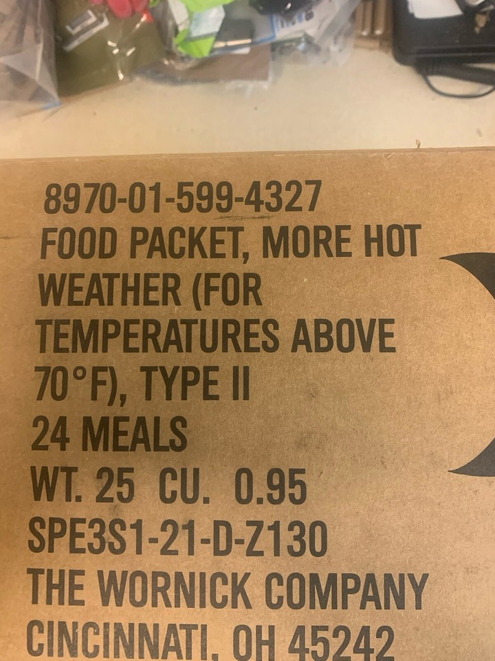 Modular Operational Ration Enhancement Rations - Type II No Heaters | eBay