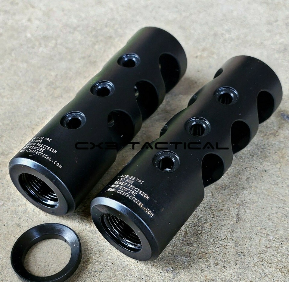.17 HMR Muzzle Brake Compensator Ruger Precision Rimfire RPR .17 HMR 1/ ...