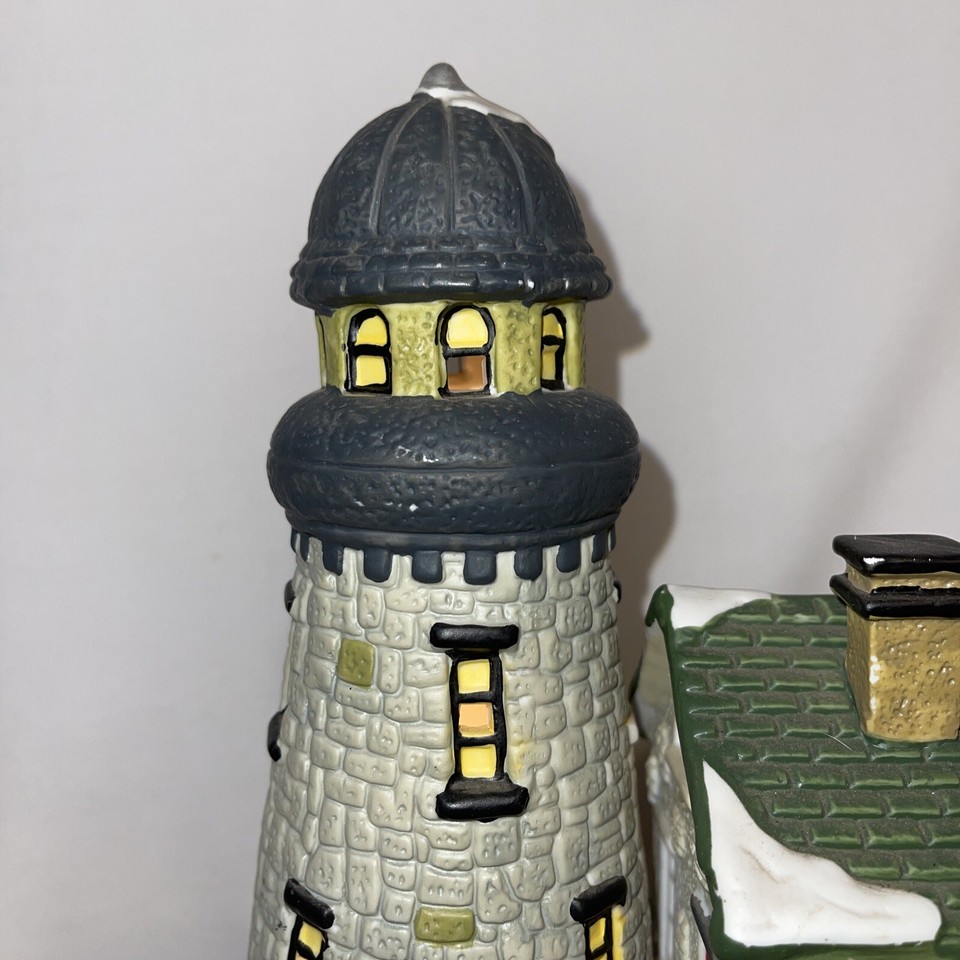 Lighthouse Figurine Dickens Collectible 1988 Ceramic Lighted Inline ...