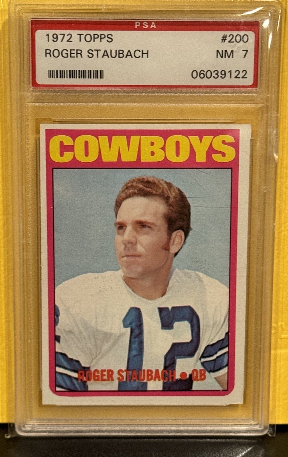 1972 Topps #200 Roger Staubach Dallas Cowboys HOF RC Rookie Card PSA 7 ...