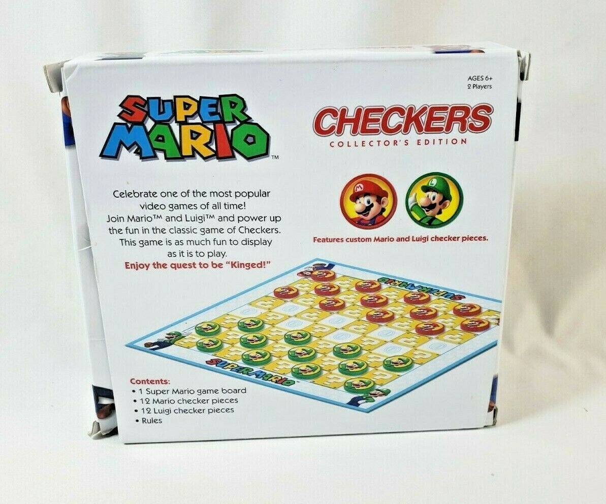 Super Mario Checkers Collector's Edition Board Game Official Nintendo ...