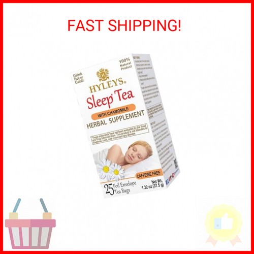 Hyleys Sleep Chamomile Herbal Tea - Evening Unwind Blend, Caffeine-Free ...