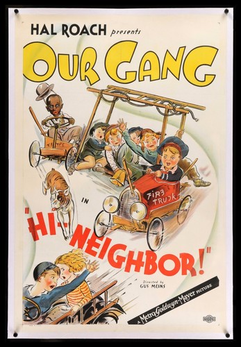 OUR GANG * THE LITTLE RASCALS * FIRE TRUCK FIREMAN HI NEIGHBOR MOVIE ...
