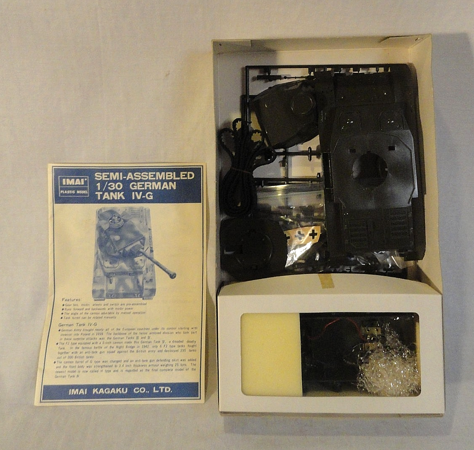 WOW! 1970`S IMAI JAPAN VINTAGE GERMAN TANK IV-G MOTORIZED 1/30 UNBUILT MODEL KIT | eBay