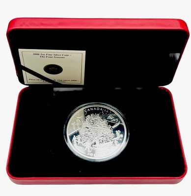2006 $50 SILVER 5 OZ. .999 PROOF Canadian Coin THE FOUR SEASONS 2006 | eBay
