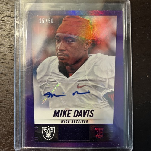 MIKE DAVIS 2014 SCORE HOT ROOKIES PURPLE 15/50 AUTOGRAPH RC CARD ...